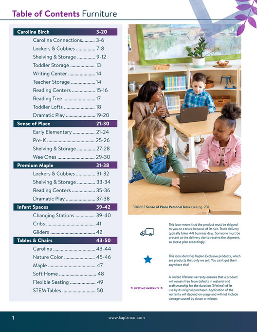 Kaplan Early Learning Company - 2025 Furniture Mini Catalog - Page 2-3